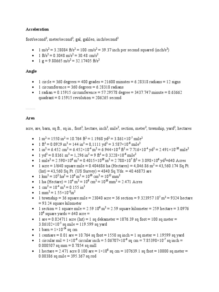 Satuan Si | PDF | Gallon | Grain (Unit)