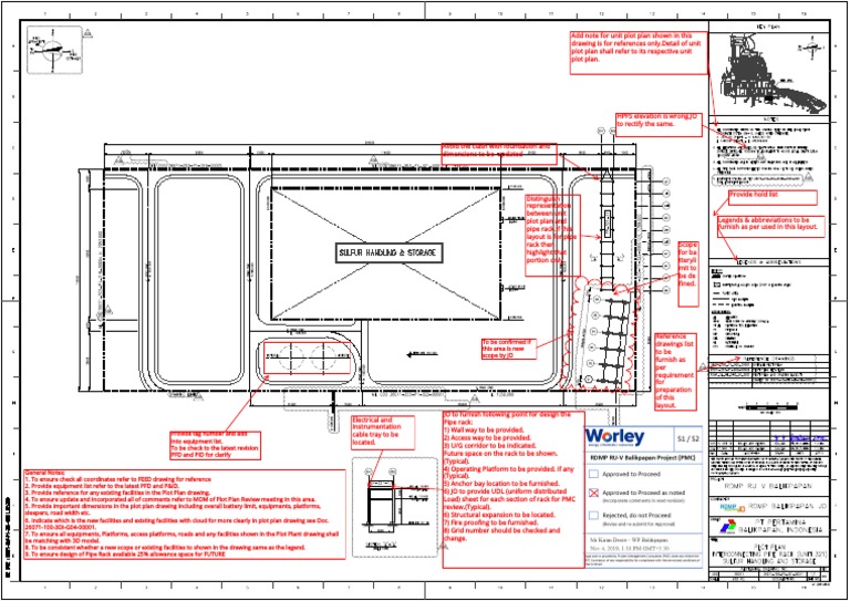 26071-203-P1-321-00011 Plot Plan Interconneting Pipe Rack (Unit 321 ...