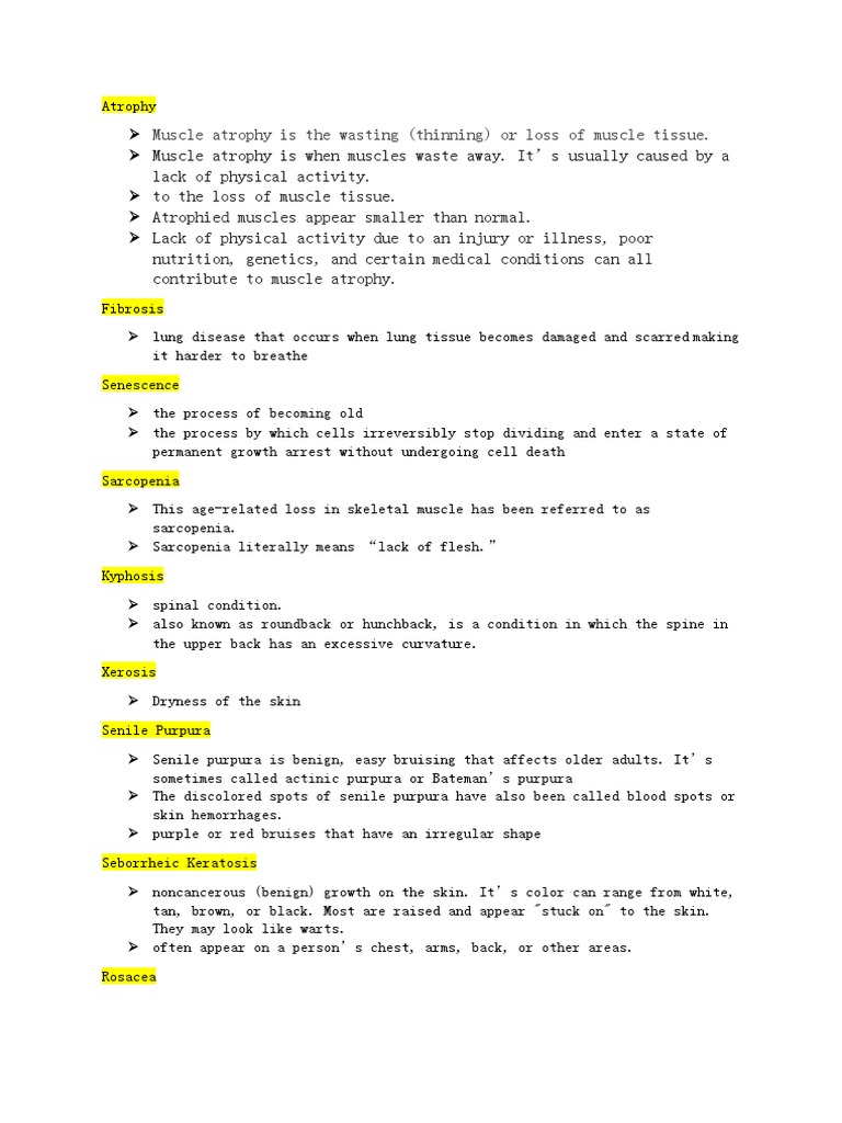 Ros Notes! | PDF | Skin | Atrophy
