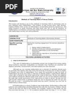 Mathematics Accomplishment Report | PDF | Teaching Mathematics | Concept