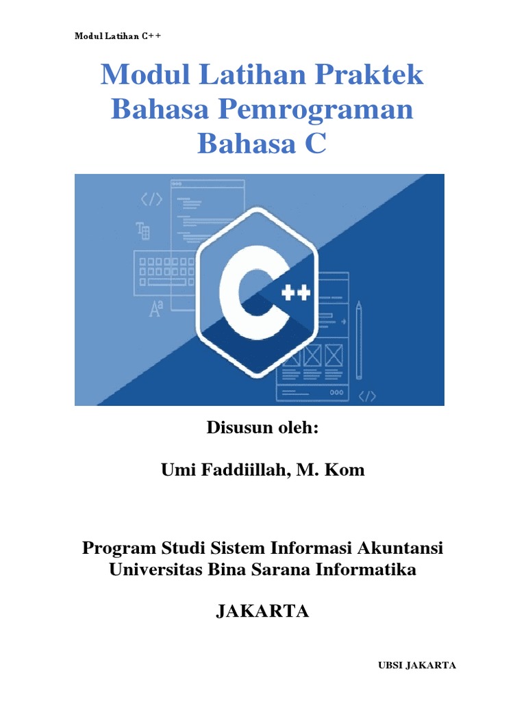 Modul Latihan Pemrograman C++ Pemula | PDF