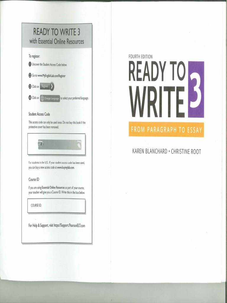 Ready To Write 3 - Blanchard and Root | PDF