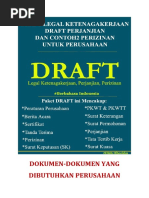 CONTOH NASKAH / DRAFT Peraturan Perusahaan | PDF