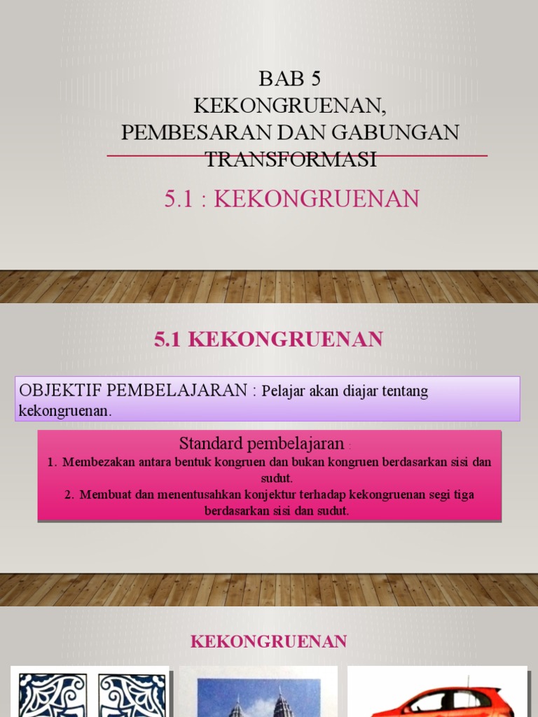 Bab 5 Kekongruenan, Pembesaran Dan Gabungan Transformasi | PDF