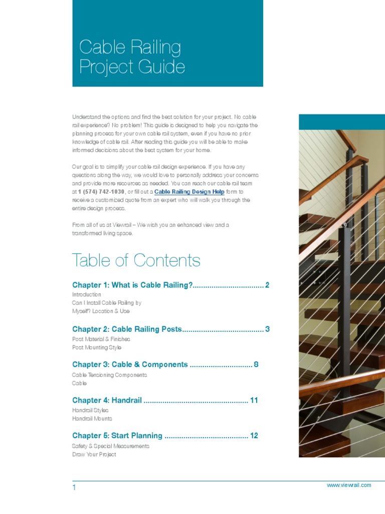 Cable Railing Project Guide | PDF | Corrosion | Stainless Steel