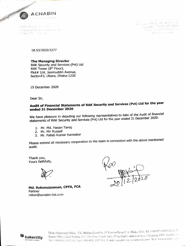 Deputation RAK Security | PDF | Accounting