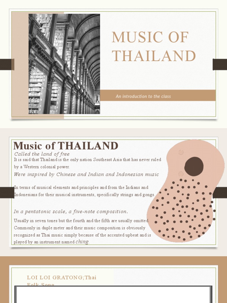 Overview of Thai Music Ensembles | PDF | Music Production | Music ...