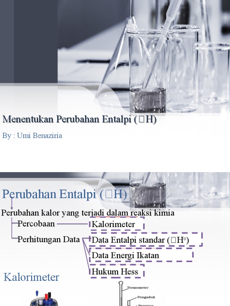 Menentukan Perubahan Entalpi ( H) | PDF | Sains & Matematika