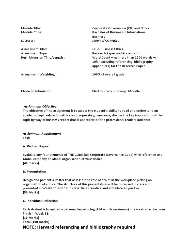 Assignment Objective:: Task A. Written Report | PDF | Career & Growth