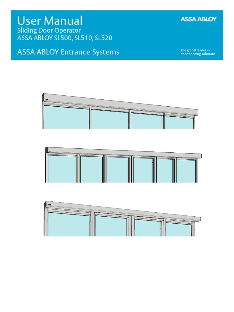 SL 500 User Manual | PDF | Door | Switch