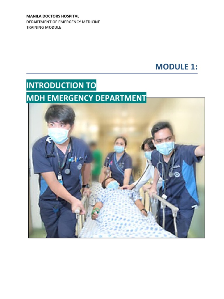 DEM Module 1 | PDF | Residency (Medicine) | Emergency Department