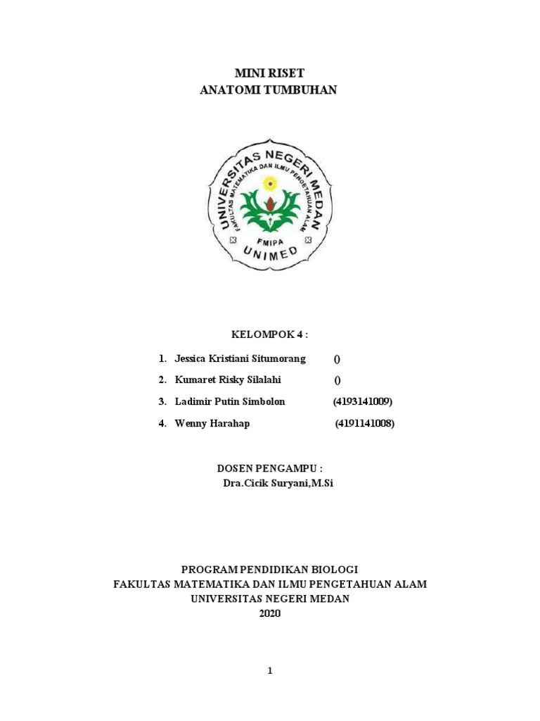 Miniriset Daun - Kelompok 4 - PSPB 19 B | PDF