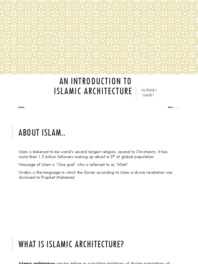Islamic Architecture | PDF | Mosque | Abrahamic Religions
