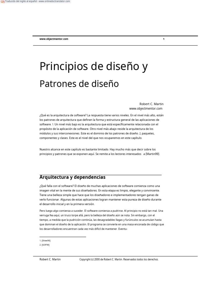 Principles and Patterns - En.es | PDF | Software | Módem