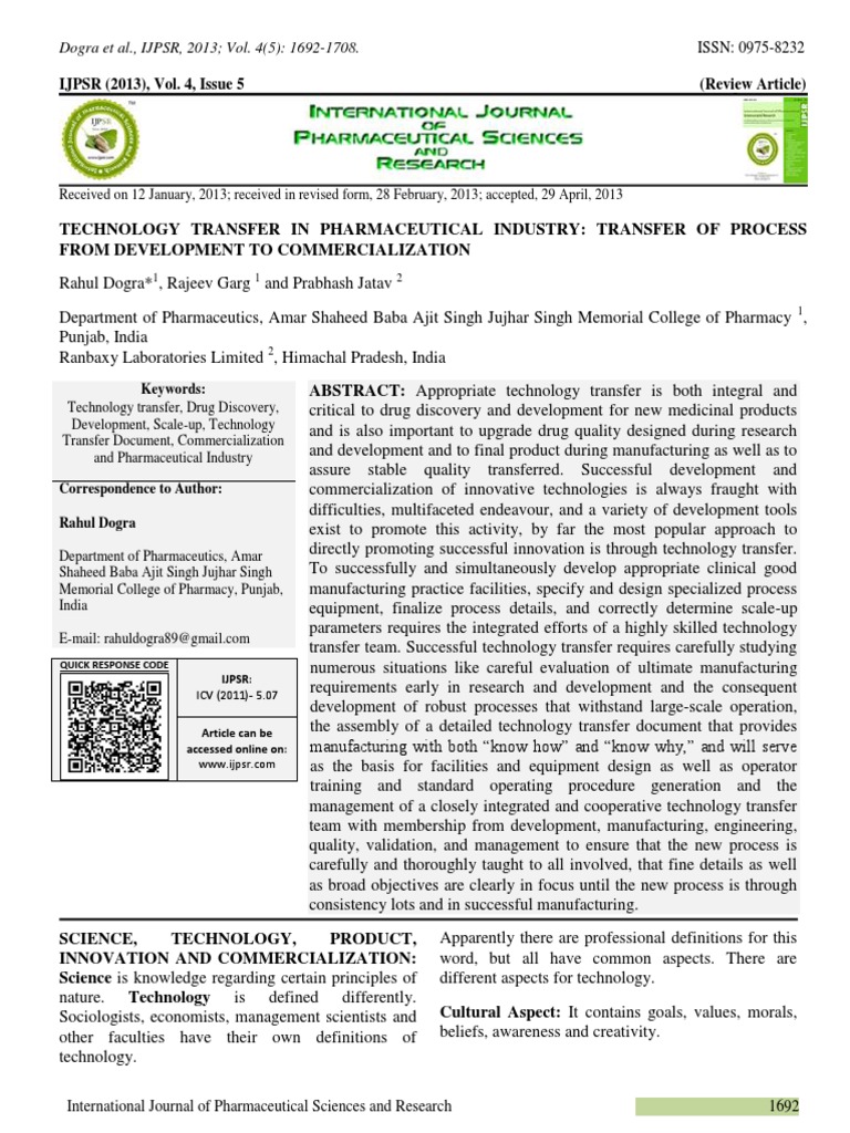 IJPSR (2013), Vol. 4, Issue 5 (Review Article) : ISSN: 0975-8232 | PDF ...