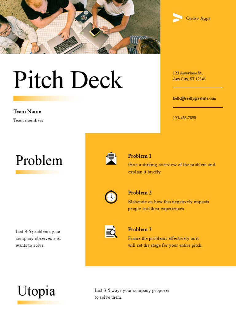 Pitch Deck Format | Download Free PDF | Business Economics | Marketing