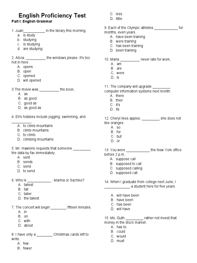 English Proficiency Test | PDF | Epigraphy | Ancient Egypt
