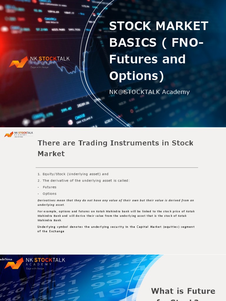 Option & Future Basics | PDF | Option (Finance) | Futures Contract
