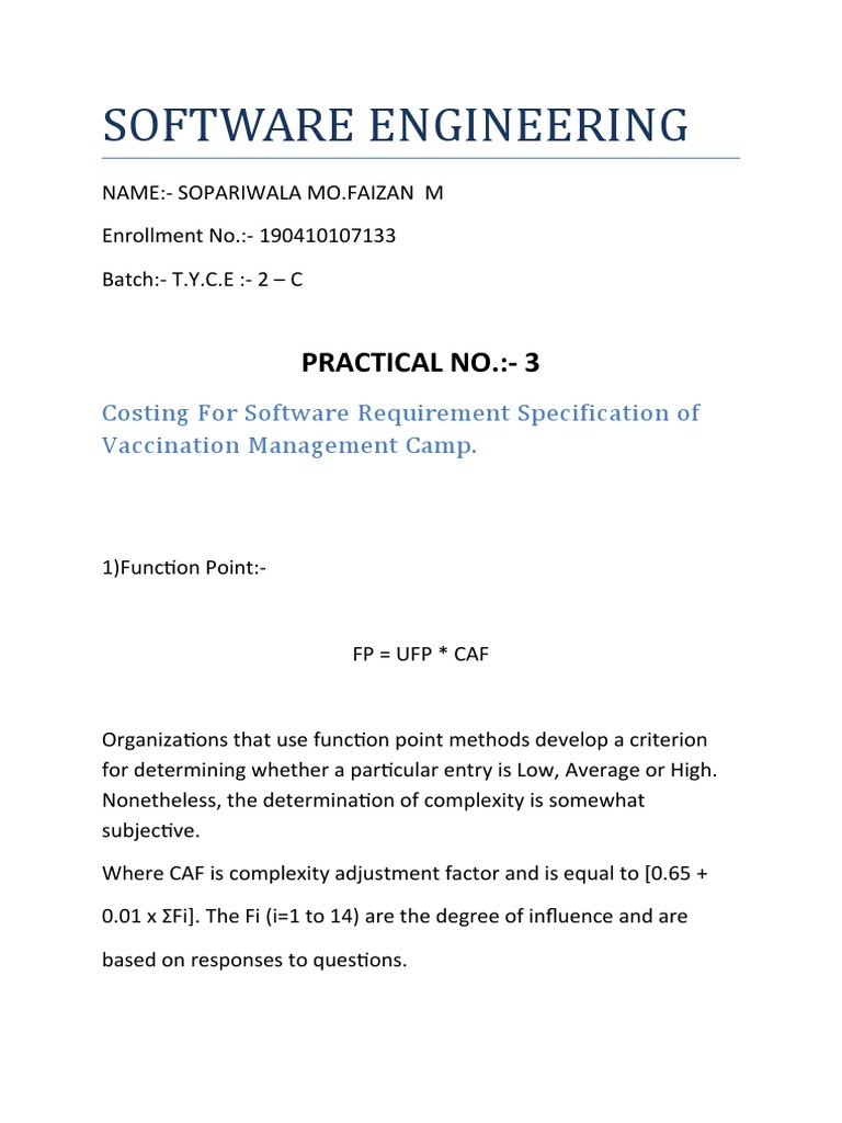 Software Engineering: Practical No.:-3 | Download Free PDF ...