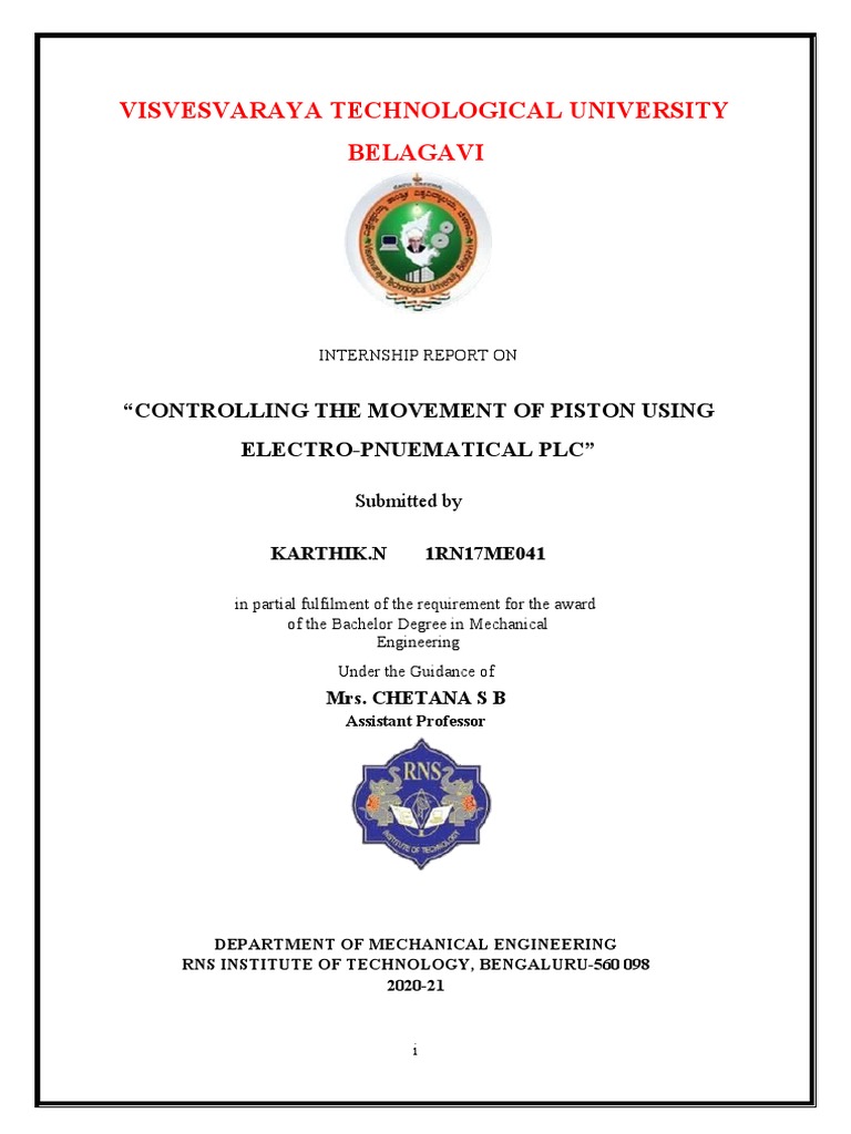 Bosch Rexroth PLC Internship Report | PDF | Programmable Logic Controller | Relay