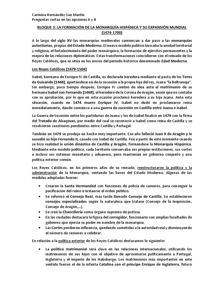 España Moderna RRCC y Austrias | PDF | Imperio español | España