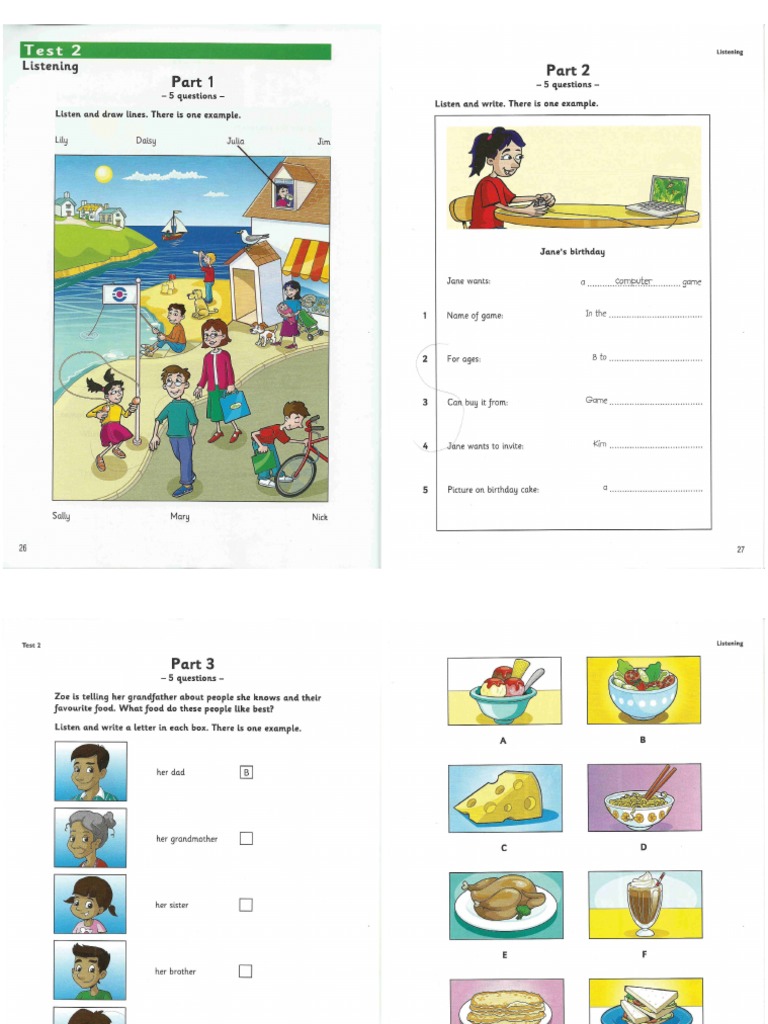 Movers 1 - 2018 - Test 2 | PDF