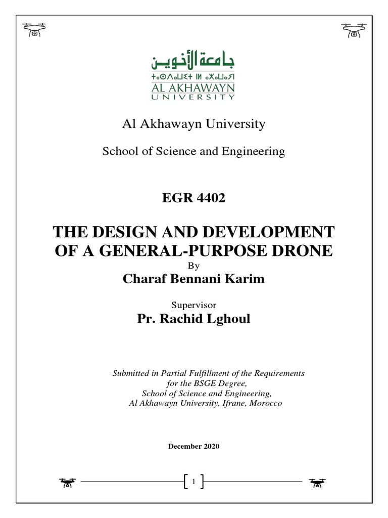 General-Purpose Drone Design Report | PDF | Unmanned Aerial Vehicle ...