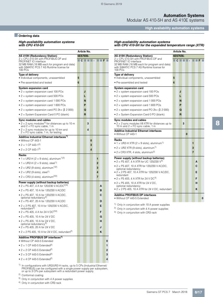 Modular AS 410-5H and AS 410E Systems | PDF | Electrical Engineering ...