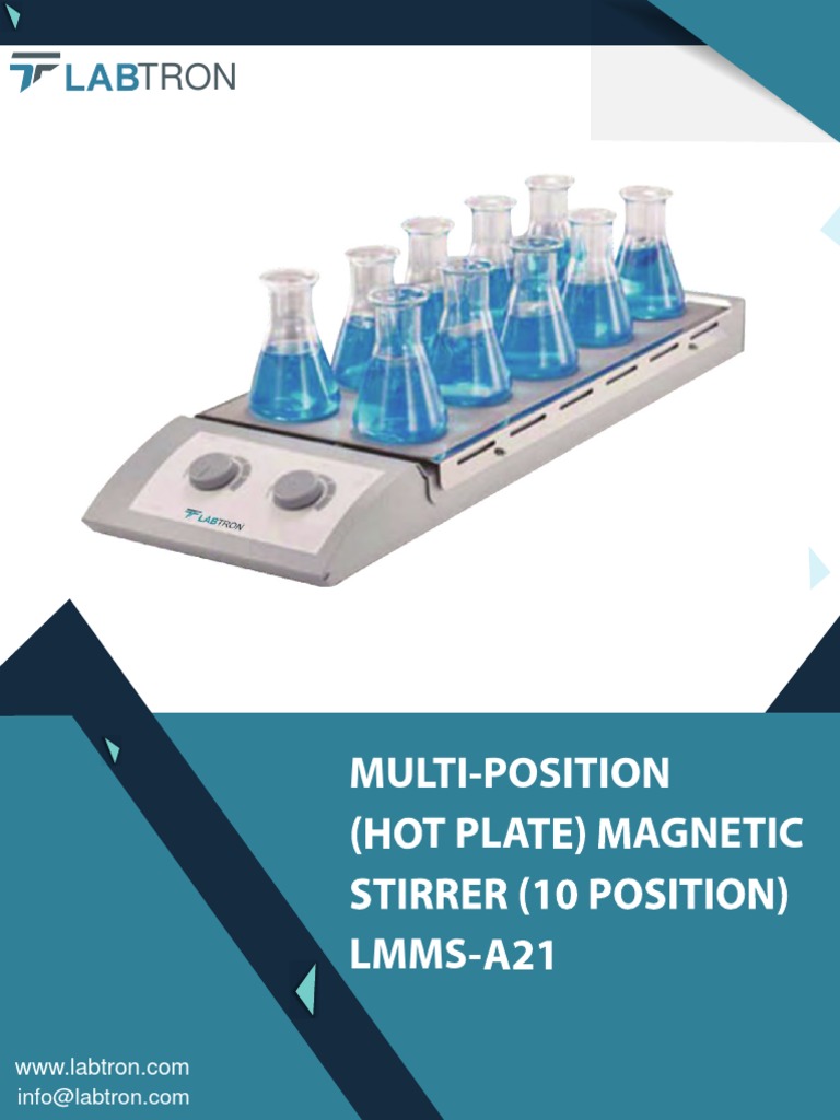 Multi Position Hot Plate Magnetic Stirrer LMMS | PDF | Electric Motor ...