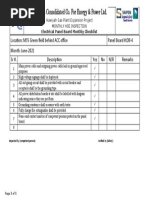 Electrical Panel Inspection Checklist Free Template | PDF