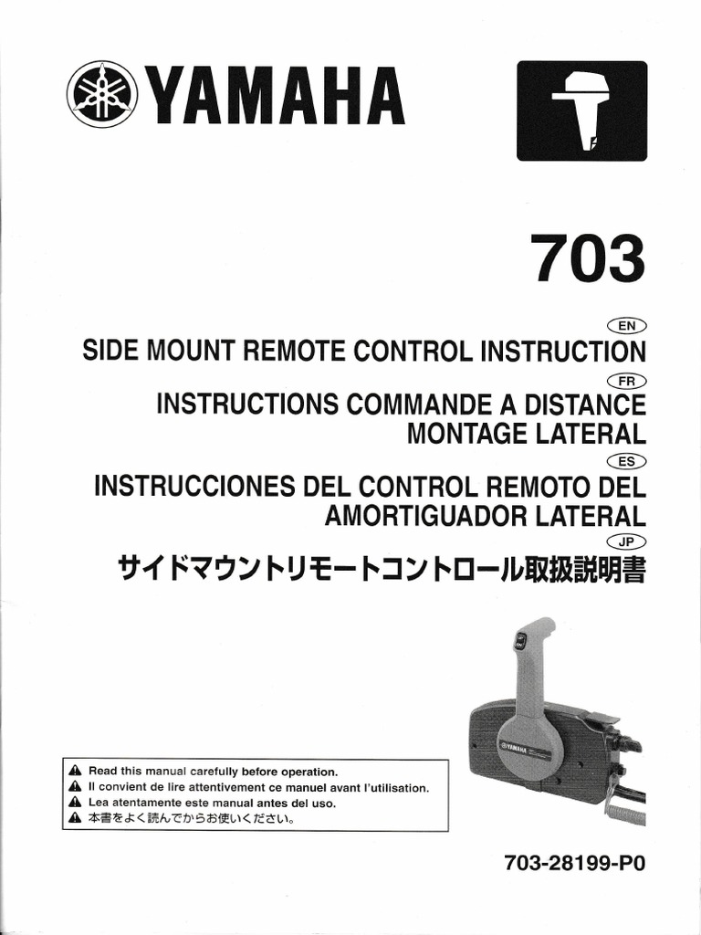 Yamaha 703 Control Box Manual | PDF | Screw | Switch
