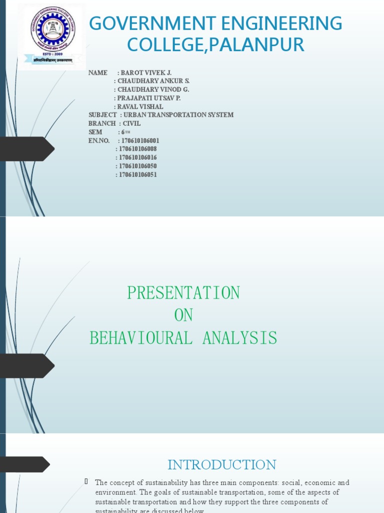 Government Engineering College, Palanpur | PDF | Transport | Public ...