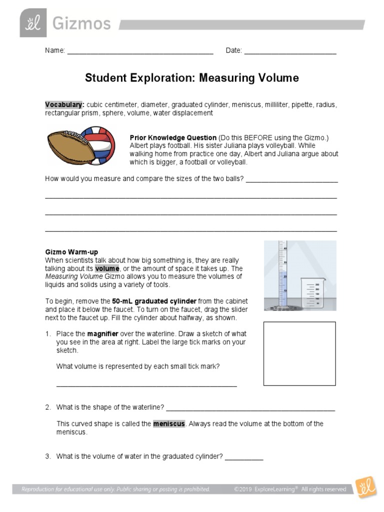 Measure Volume in mL & cm3 | PDF | Length | Volume