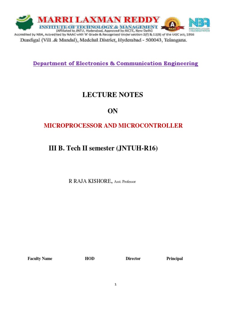 Unit 2 MPMC Notes | PDF | Central Processing Unit | Assembly Language Unit 2 MPMC Notes | PDF | Central Processing Unit | Assembly Language