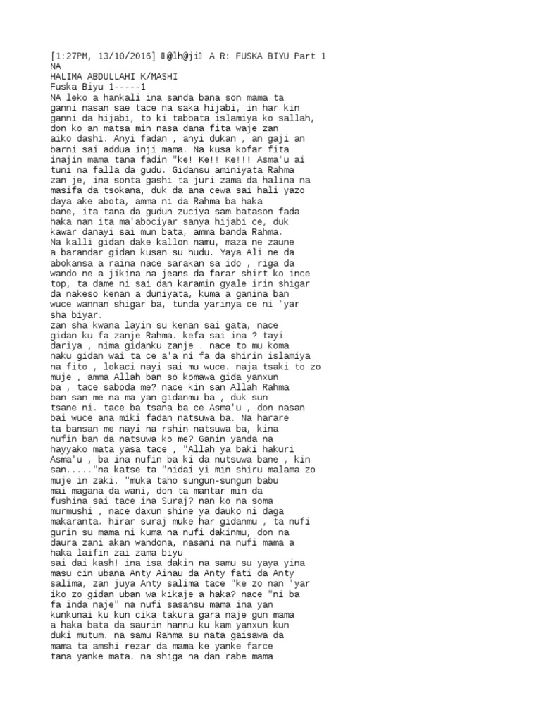 Fuska Biyu CMPLT | PDF