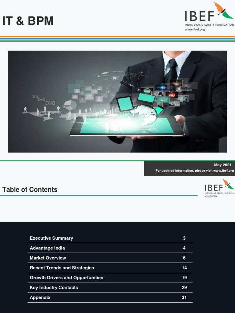 IT and BPM May 2021 | PDF | Economy Of India | Cloud Computing