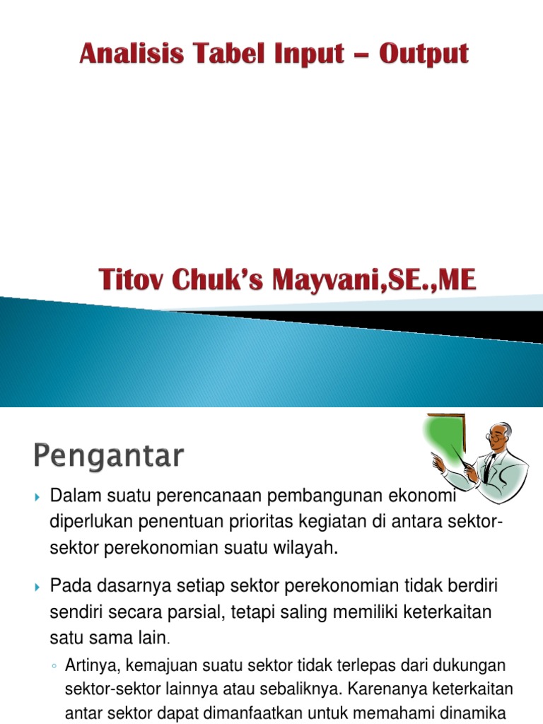 Analisa Tabel Input - Output | PDF