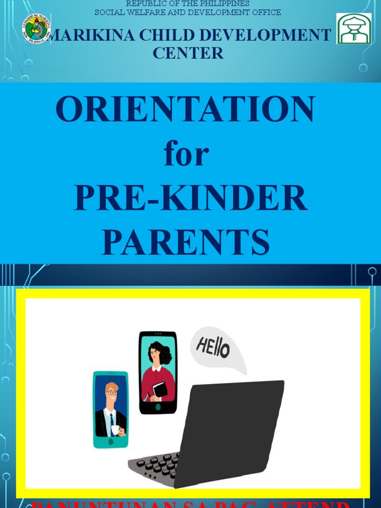 Pre Kinder Parent Orientation Pdf Children S Rights Social
