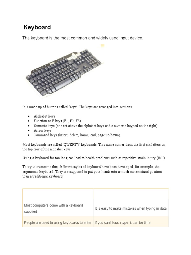 Ict Input Notes Form 1 | PDF | Image Scanner | Graphics