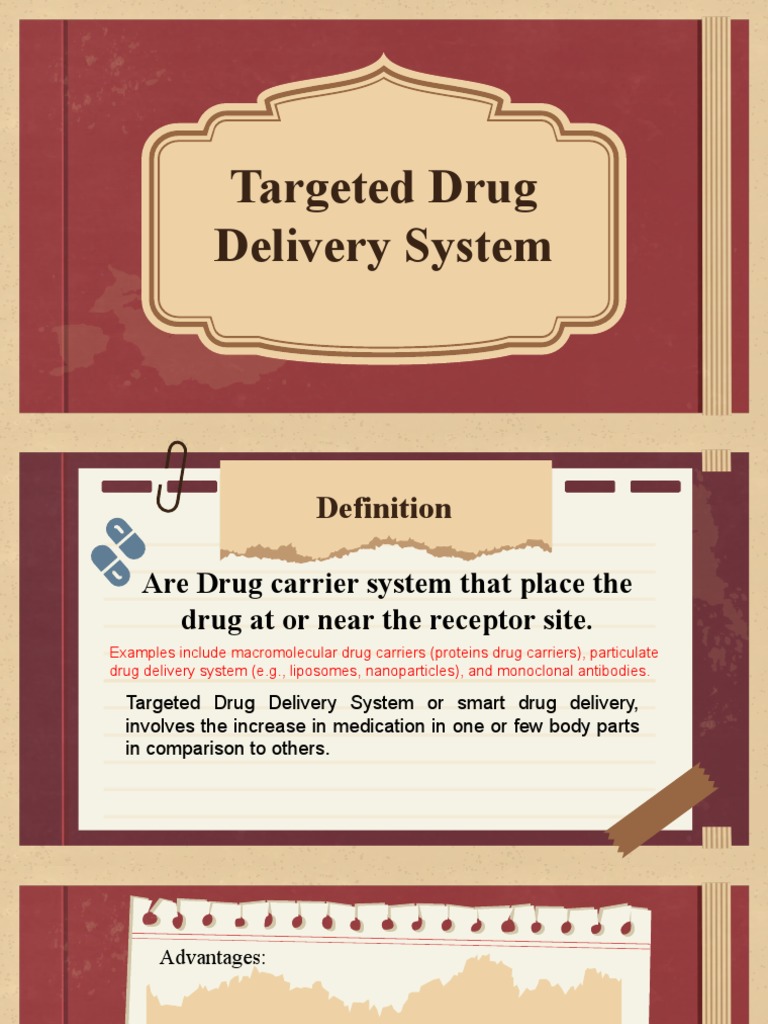 Targeted Drug Delivery System | PDF | Implant (Medicine) | Life Sciences