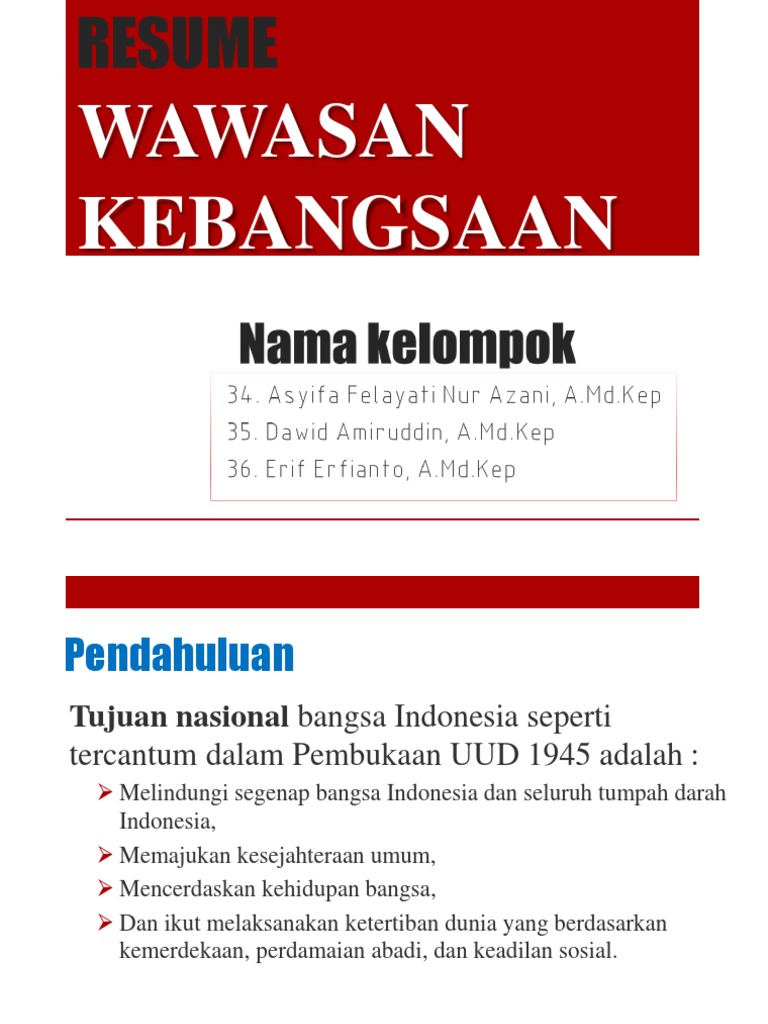 RESUME WAWASAN KEBANGSAAN-dikonversi | PDF
