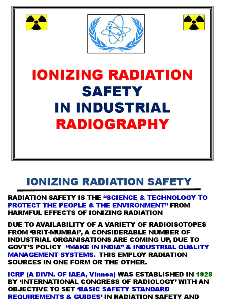 Ionizing Radiation Safety in Industrial Radiography | PDF | Radioactive ...