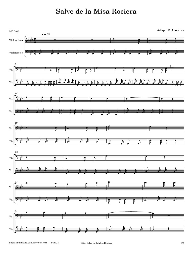 626-Salve de La Misa Rociera | PDF