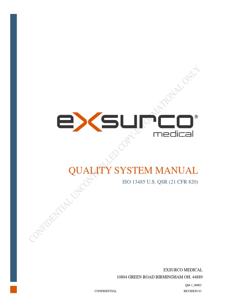 Exsurco Quality Manual | PDF | Quality Management System | Verification ...