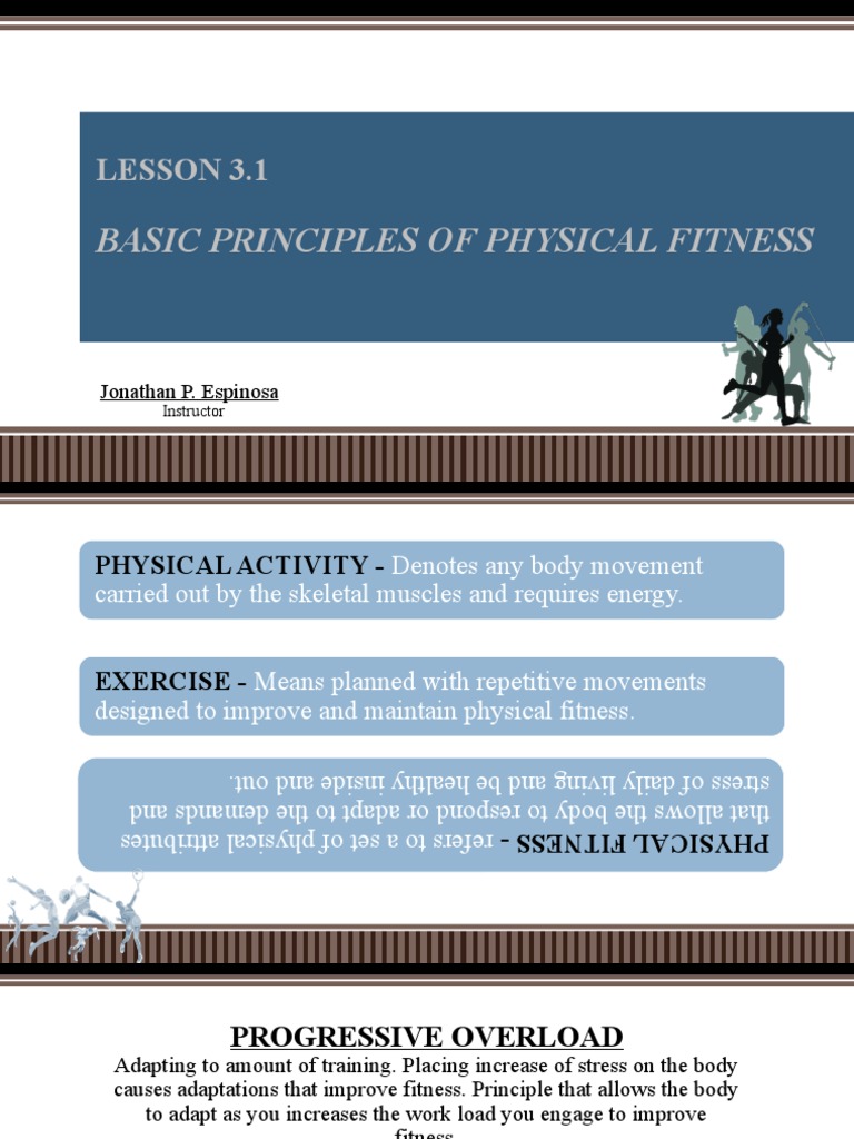 Lesson 3 - Basic Principles of Physical Fitness | PDF | Physical ...