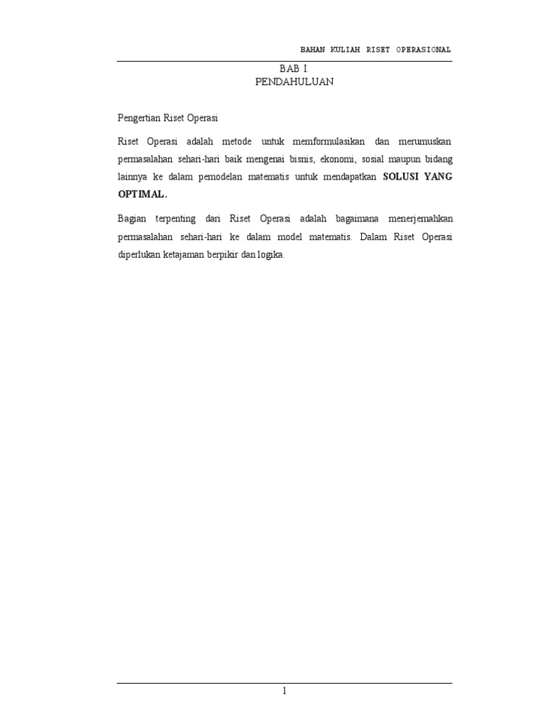 2 Linear Programming (Maksimisasi) - Riset Operasi | PDF | Seni 2 Linear Programming (Maksimisasi) - Riset Operasi | PDF | Seni