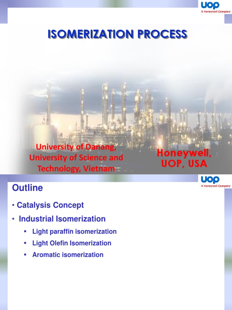 4.isomerization Process (Will Be Tough by UOP) | PDF | Catalysis ...
