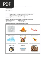 Changes of State Worksheet | PDF | Freezing | Evaporation
