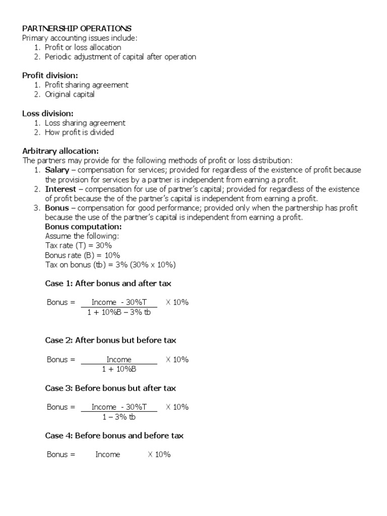 Afar 02 Partnership Operations | PDF
