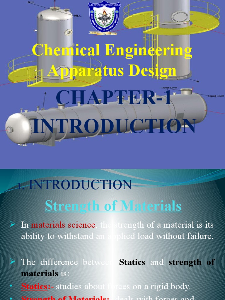 Chemical Engineering Apparatus Design: Chapter-1 | Download Free PDF ...